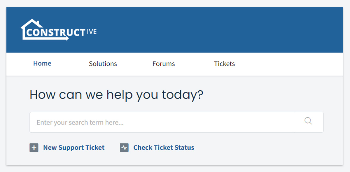 Constructive Support Portal Overview - Building Insights