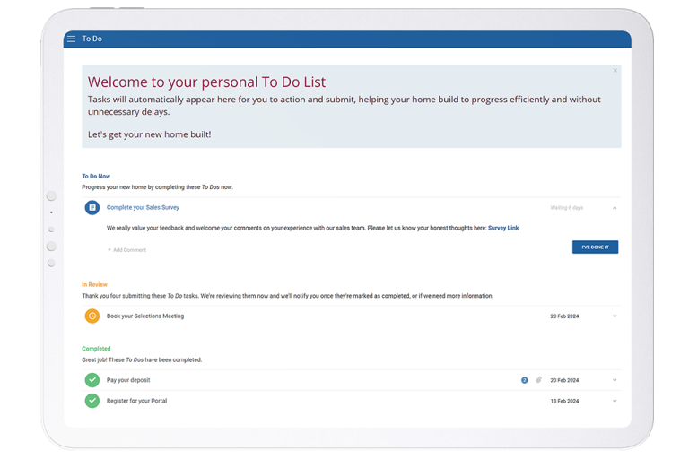 To Do List software | Customer Portal | Constructive Software